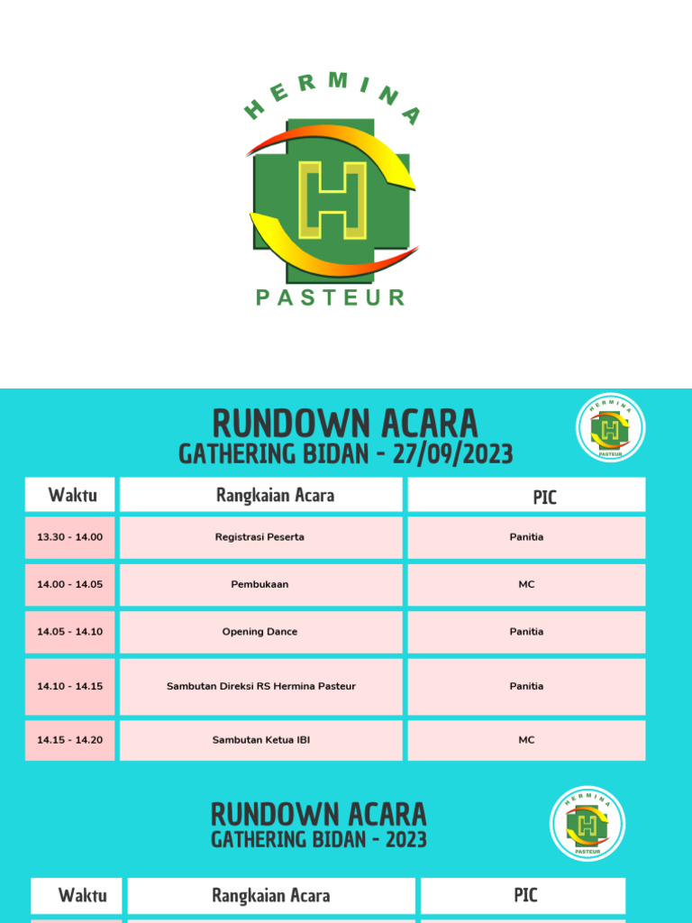 Rundown Gathering Bidan Sept 2023 | PDF