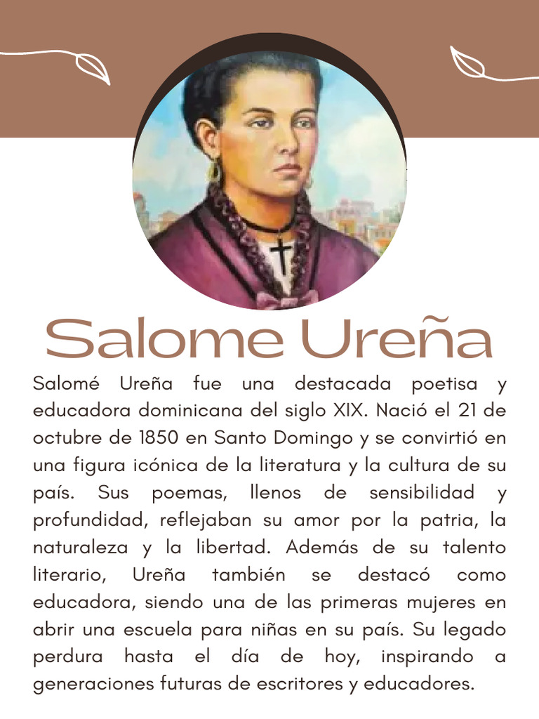 Salomé Ureña Biografia | PDF