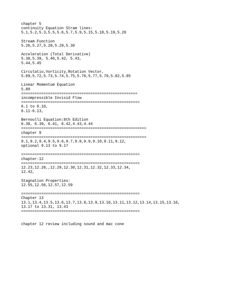 Exercise Problems 8th Edition FM2 | PDF | Science & Mathematics