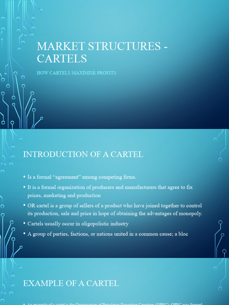 Market Structures - Cartels and How They Maximize Profit | PDF ...