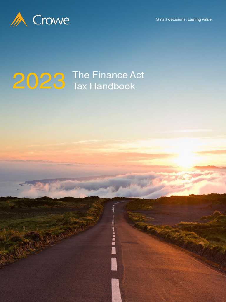 Finance Act Tax Handbook 2023 | PDF | Taxes | Tax Credit