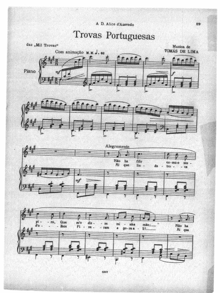 Trovas Portuguesas (Thomaz Lima) | PDF