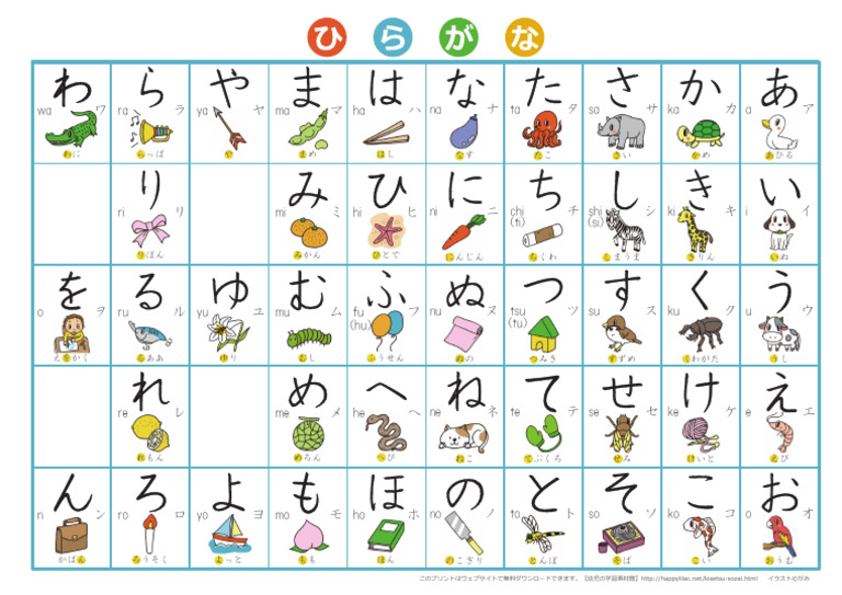 Hiragana G 01 | PDF