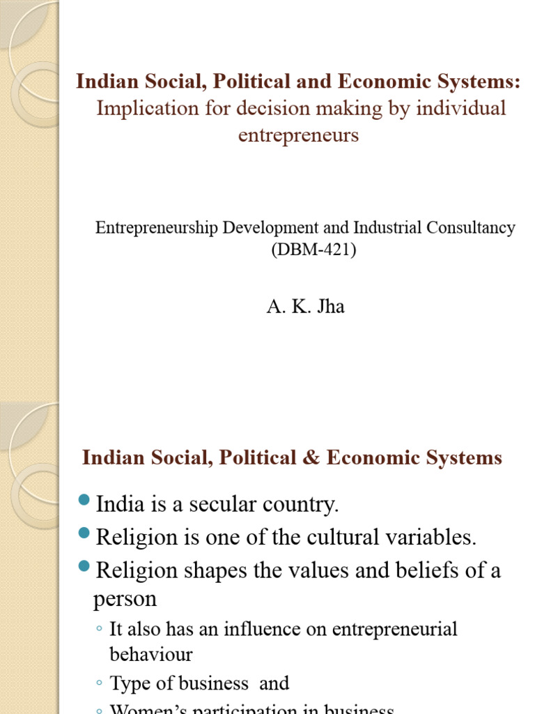 Indian Social Political System 1 | PDF
