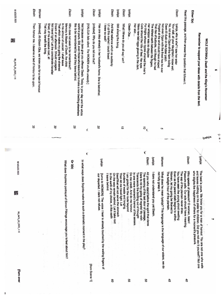 literature paper 2 2023 may | PDF