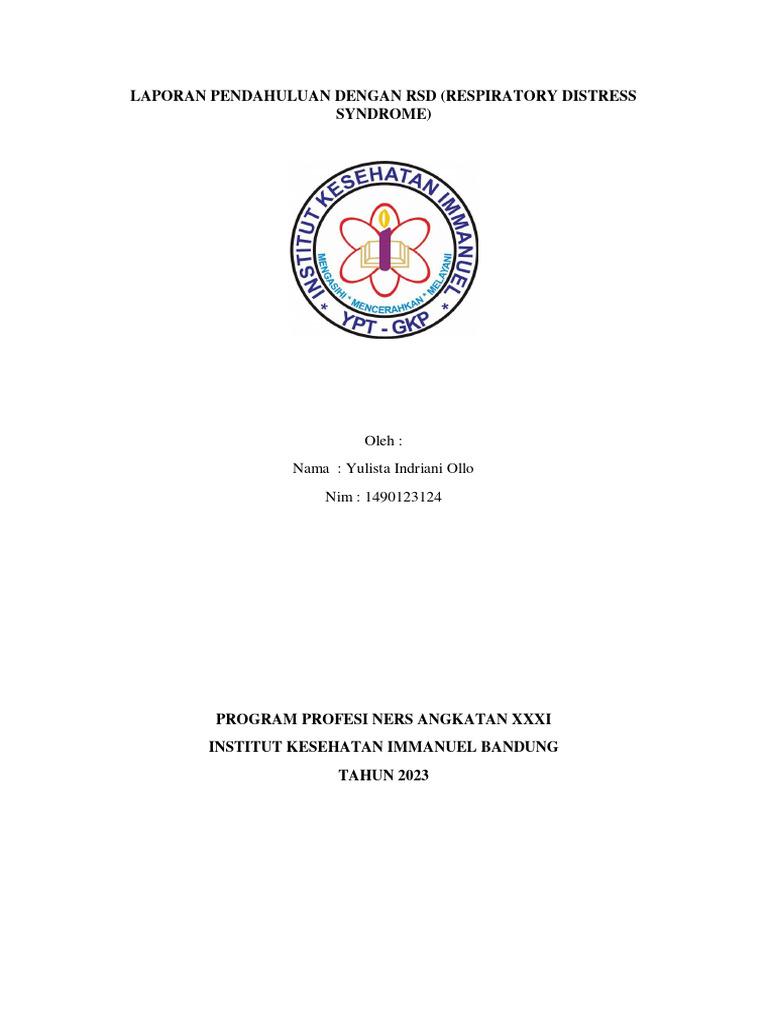 Laporan Pendahuluhan Rds | PDF