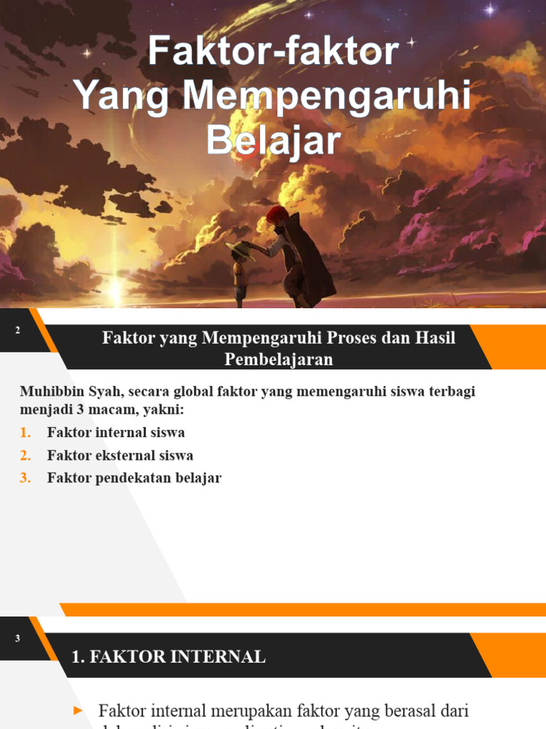 Tugas Psikologi Belajar, Faktor Yang Mempengaruhi Belajar | PDF
