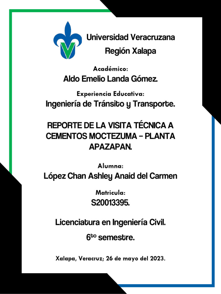 Visita Técnica a Planta Cementos Moctezuma | PDF