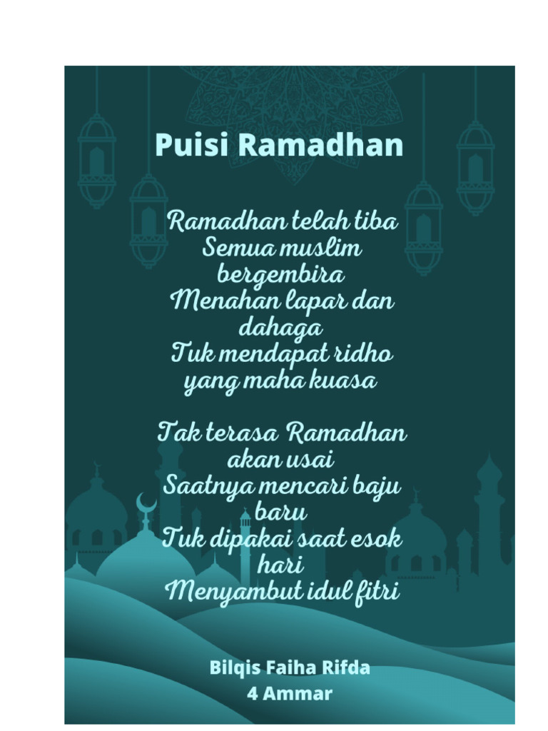 puisi ramadhan | PDF