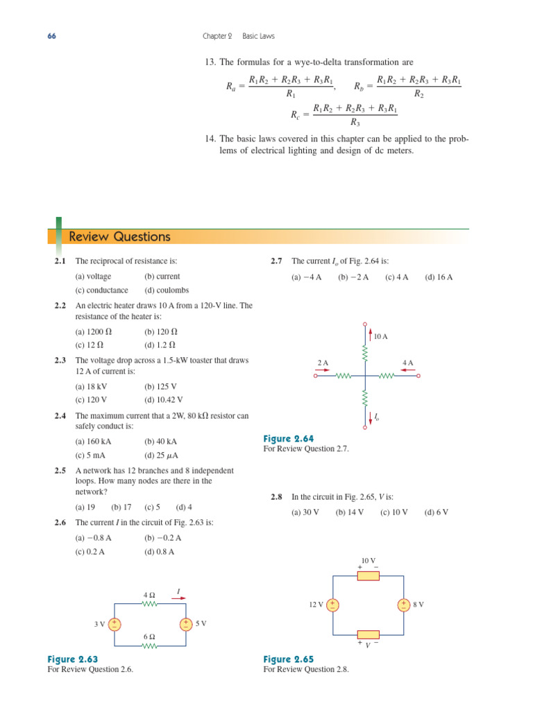 Bölüm Soruları - 5th-Edition | PDF | Electrical Network | Electrical Resistance And Conductance