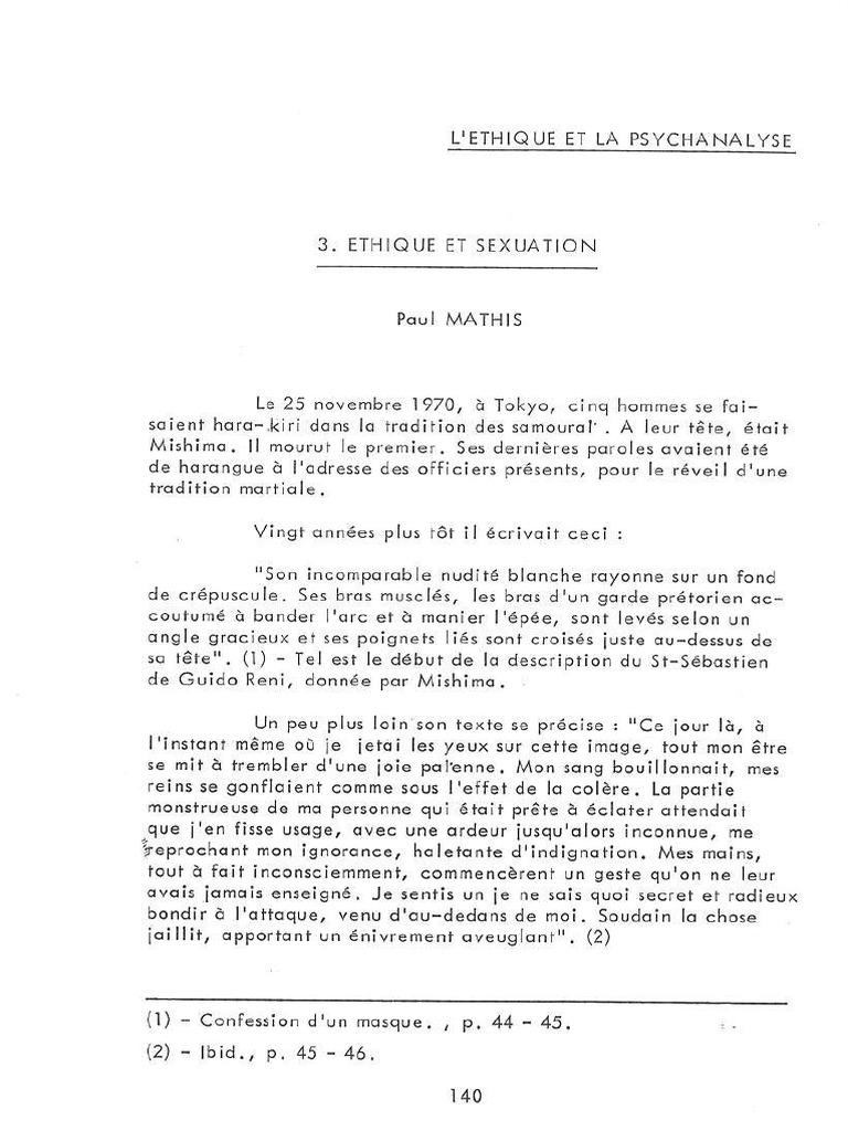 MATHIS-Écriture Et Sexuation | PDF