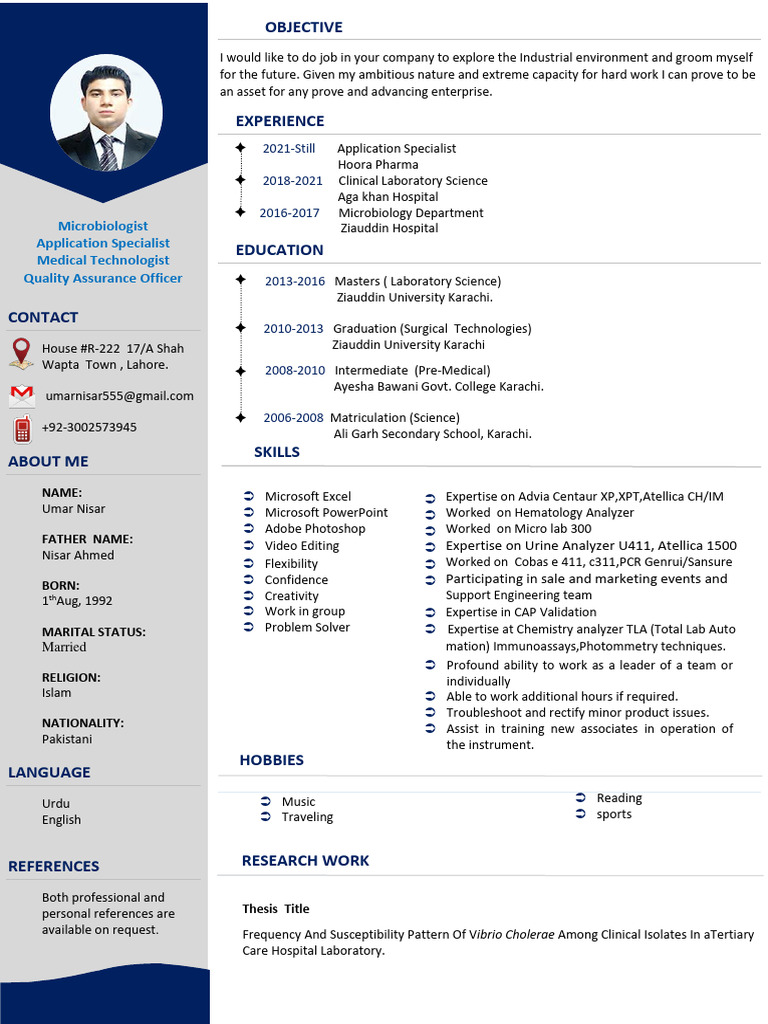 Umar CV June 2023 | PDF | Science