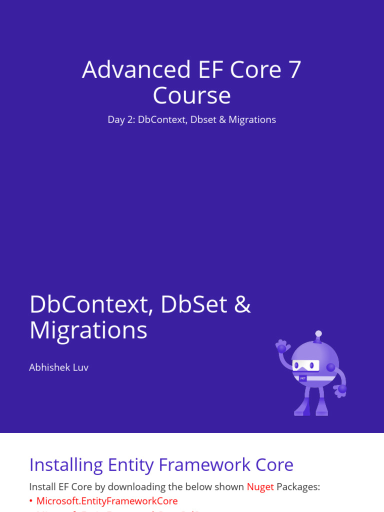 EF Core 7 Day 2 | PDF