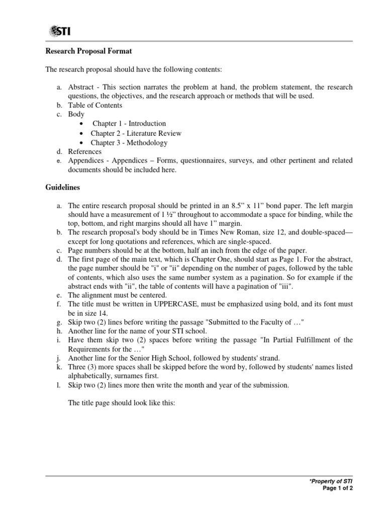 Research Proposal Format | PDF | Publishing | Written Communication