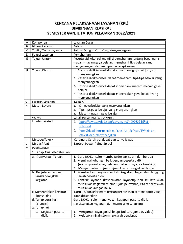 RPL Belajar Dengan Cara Menyenangkan | PDF