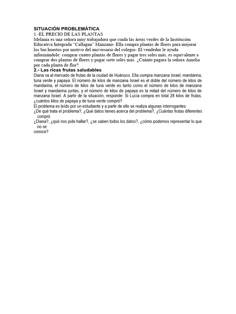 Situación Problemática | PDF