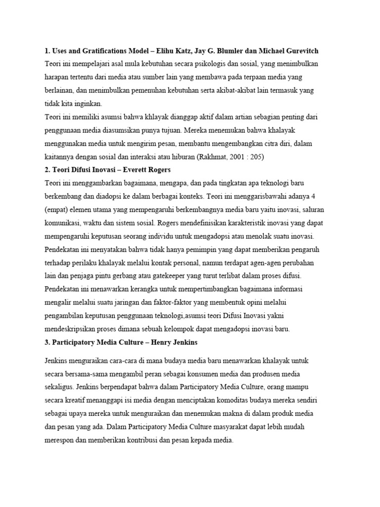 5 Teori MPK 2 (Deddy) | PDF