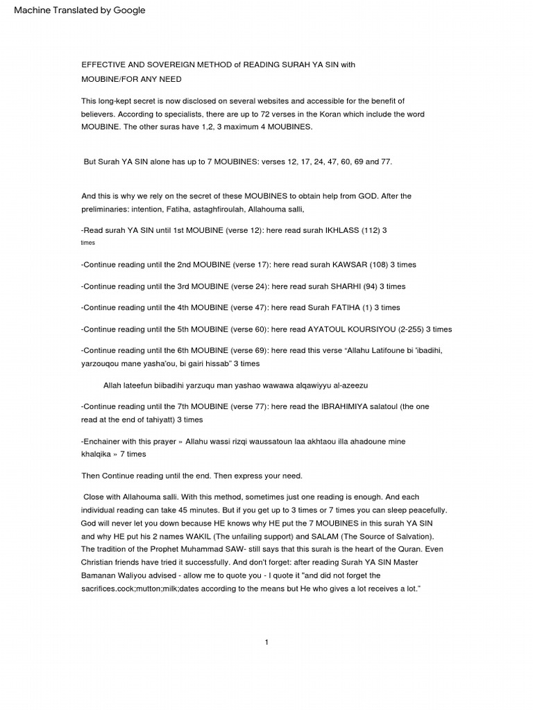 Pdfcoffee.com Yasin PDF Free (1) | PDF