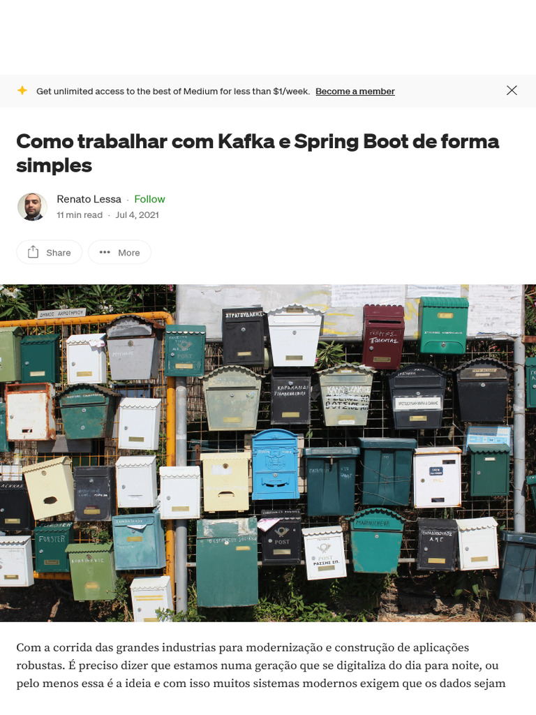 Como Trabalhar Com Kafka e Spring Boot de Forma Simples - by Renato ...