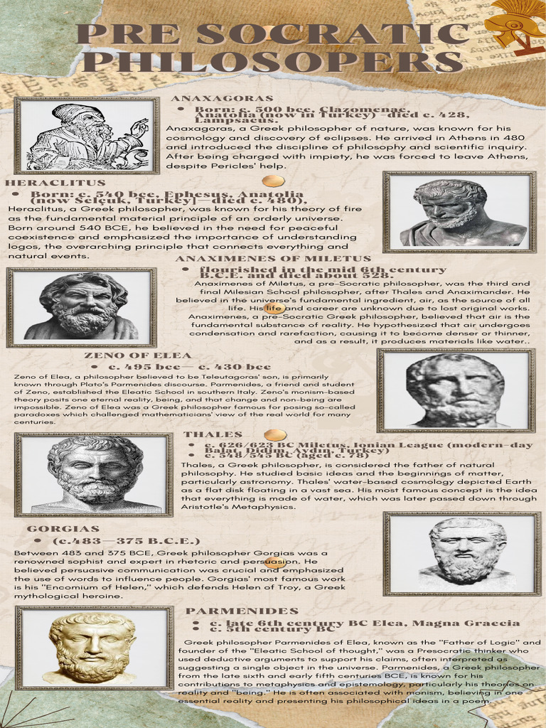 Key Pre-Socratic Philosophers Explained | PDF