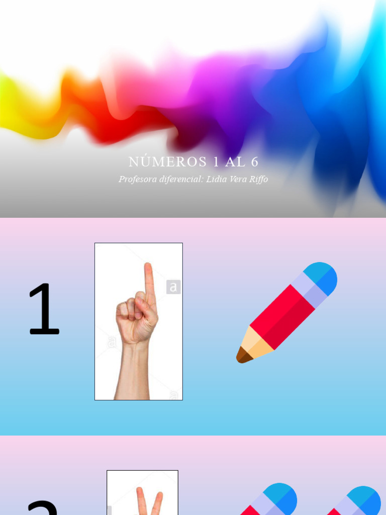 Números 1 Al 6 y 10 | PDF