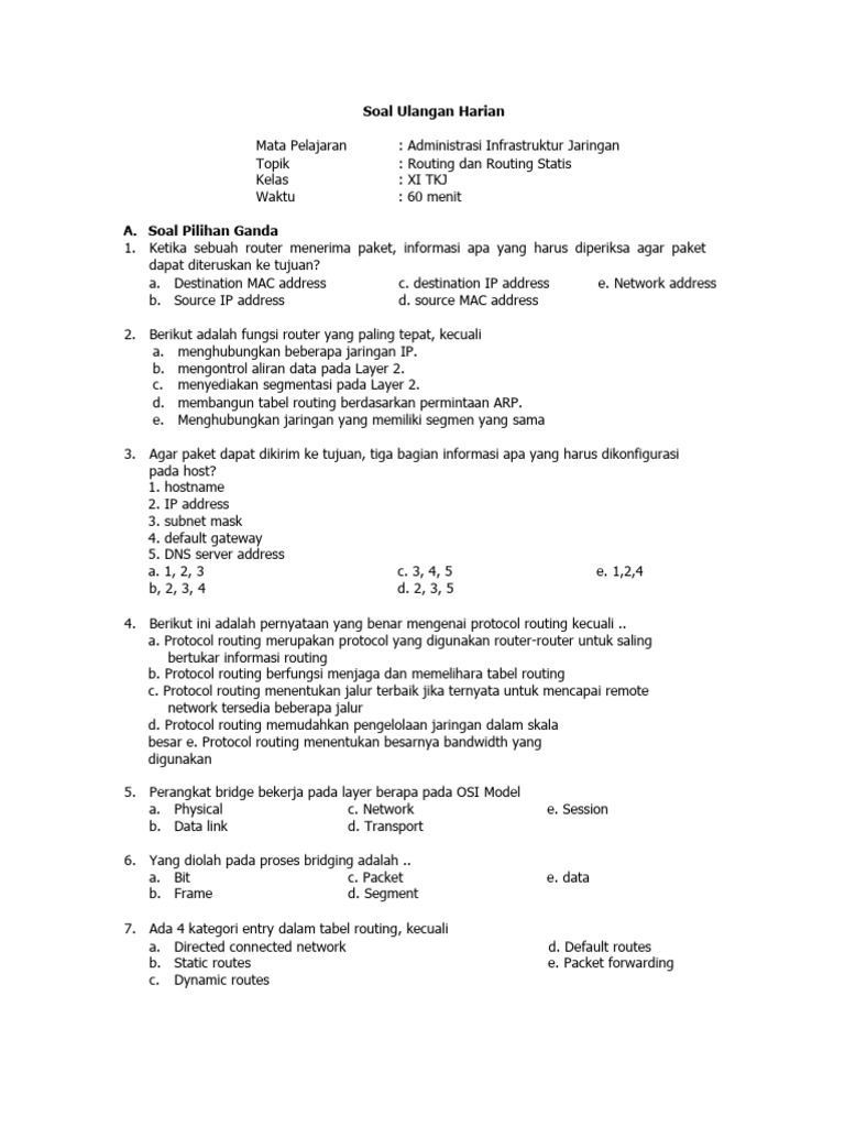 Soal PAS Genap 2021 | PDF | Komputer