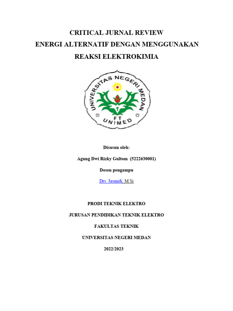 CJR - Kimia Teknik | PDF