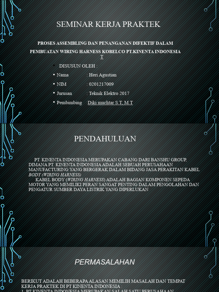 Proses Assembling Wiring Harness Kobelco | PDF | Griya & Taman | Komputer