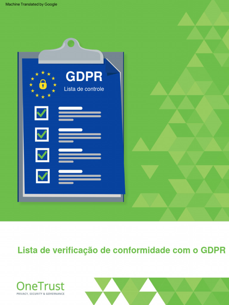 OneTrust GDPR ComplianceChecklist DIGITAL | PDF