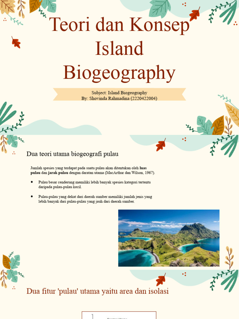 Teori Dan Konsep Island Biogeography | PDF