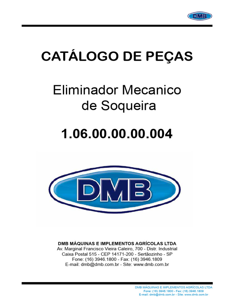 DMB - Eliminador de Soqueira | PDF