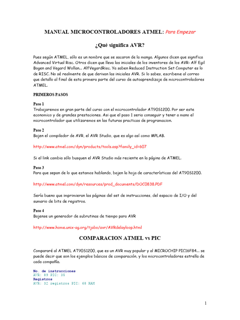 2 para Empezar Atmel | PDF