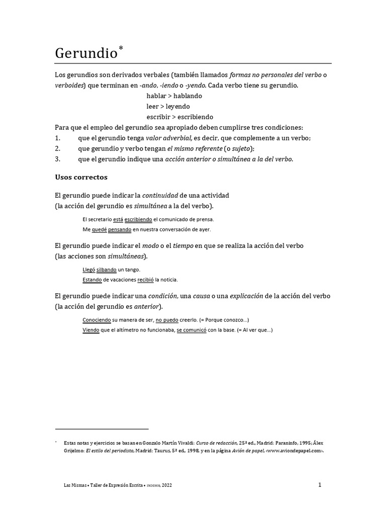 El Gerundio | PDF