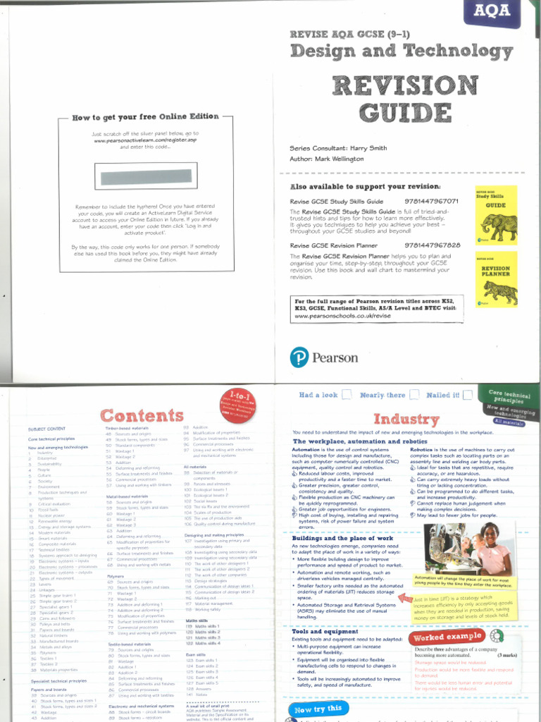 GCSE DT - Revision Guide Scan | PDF