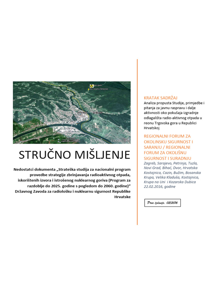 Nedostatci Dokumenta Strateška Studija Za Nacionalni Program | PDF