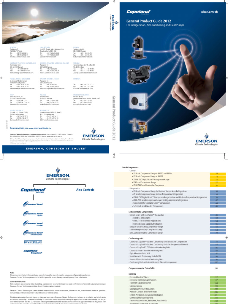 Catalogue Emerson | PDF