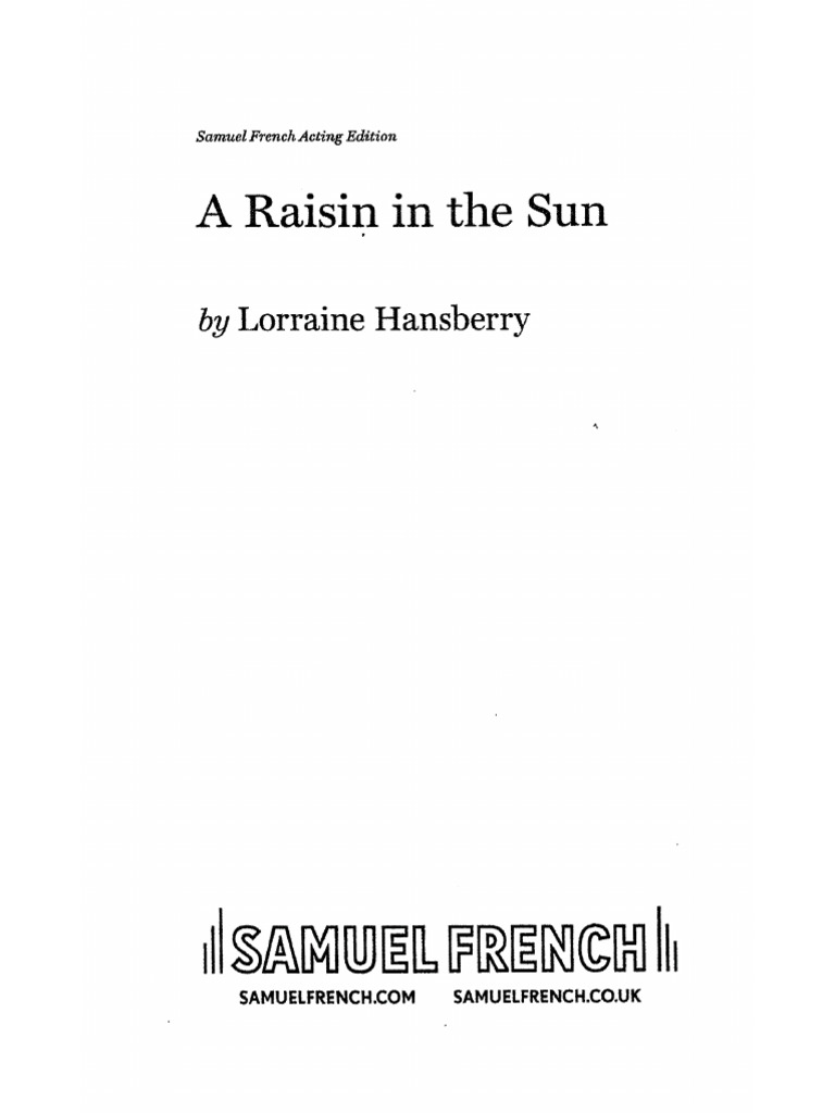 A Raisin in The Sun | PDF