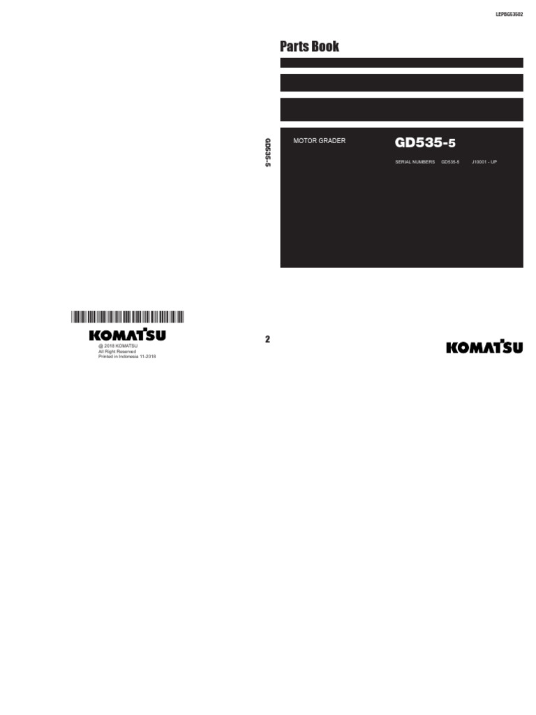 Parts Book Gd535-5 - Lepbg53502 | PDF