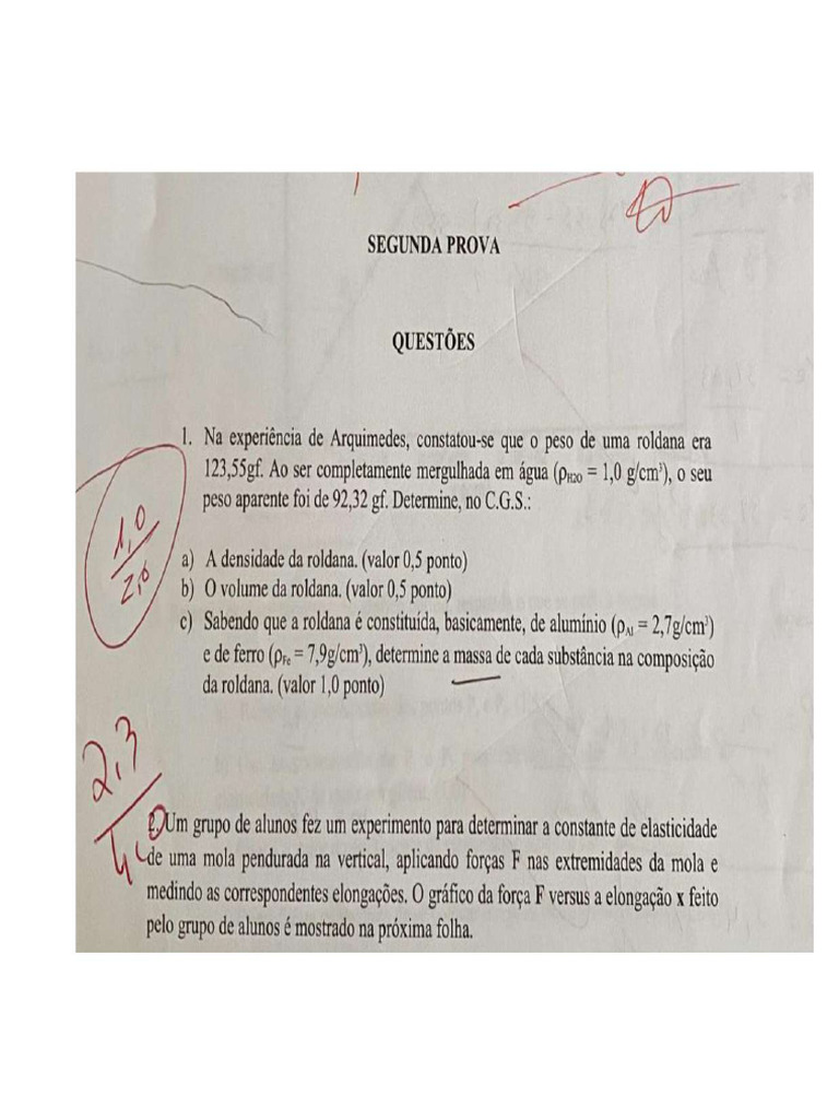 2 Prova Resolvida - Fis - Exp.1 | PDF