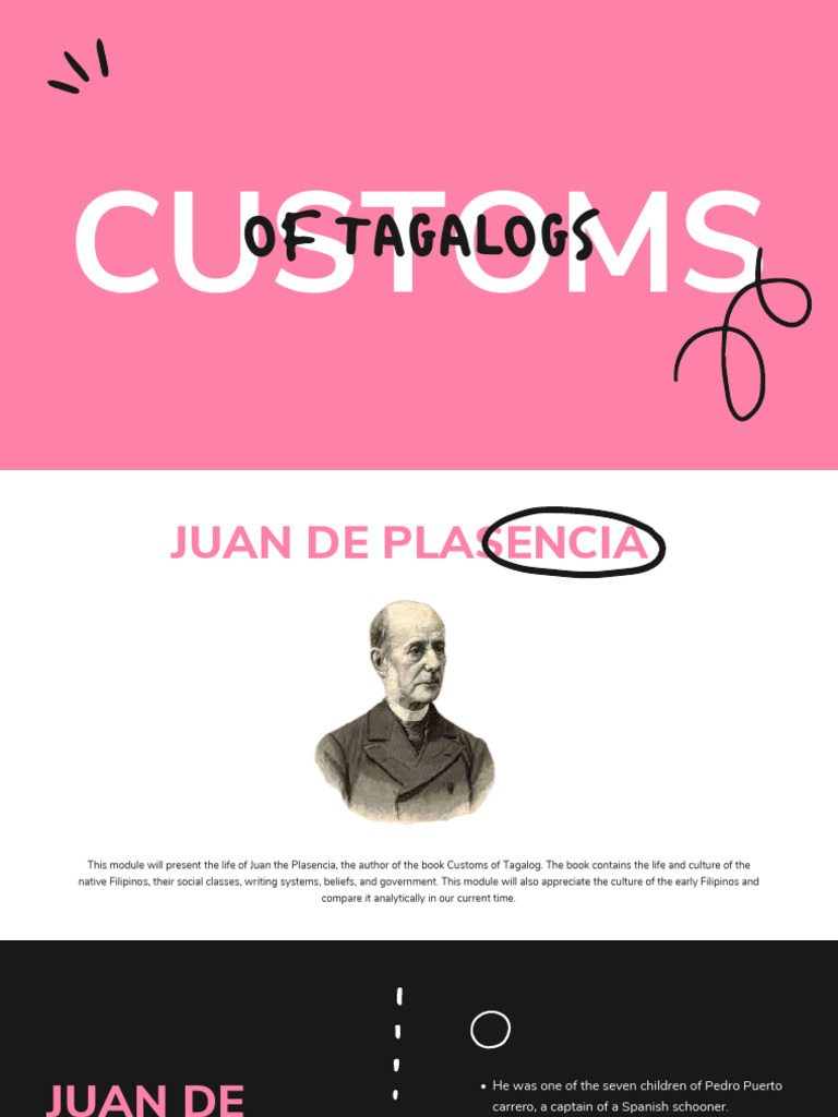 Module 3 - Customs of Tagalog | PDF