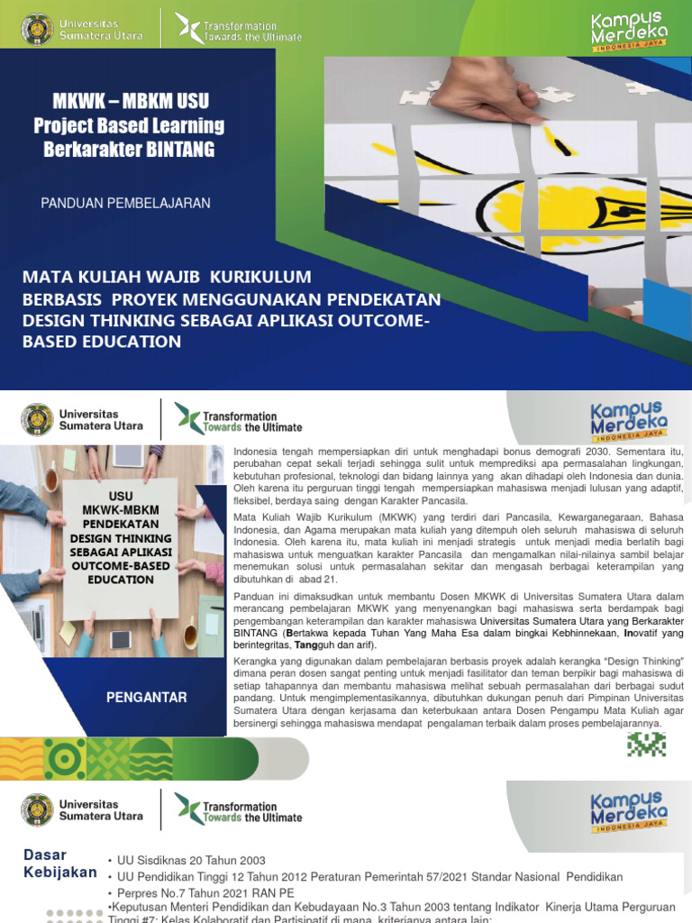 Panduan PBL, OBE MKWK USU 2023 (Final) | PDF