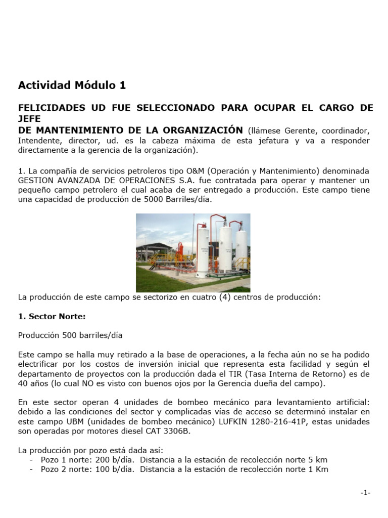 Actividad Modulo 1 Gmi | PDF | Petróleo | Motores