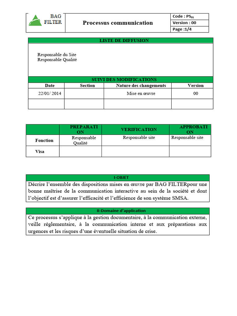 PS 01 Processus Communication | PDF | Affaires