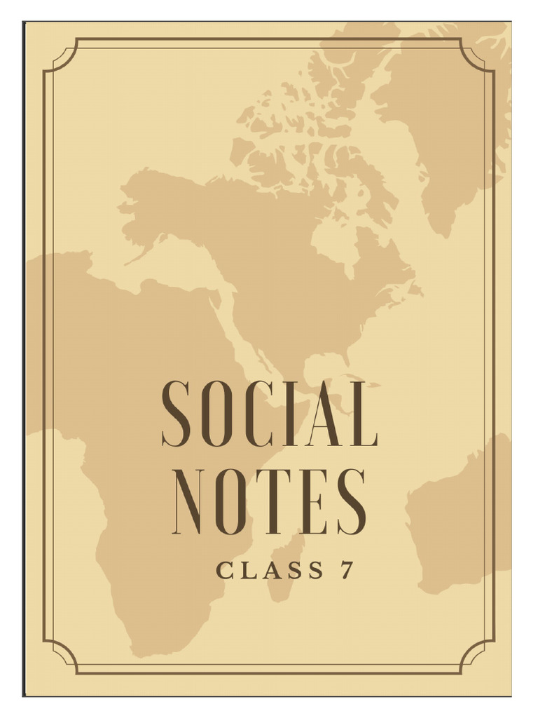 Grade 7 Social Science Study Notes | PDF | Science & Mathematics