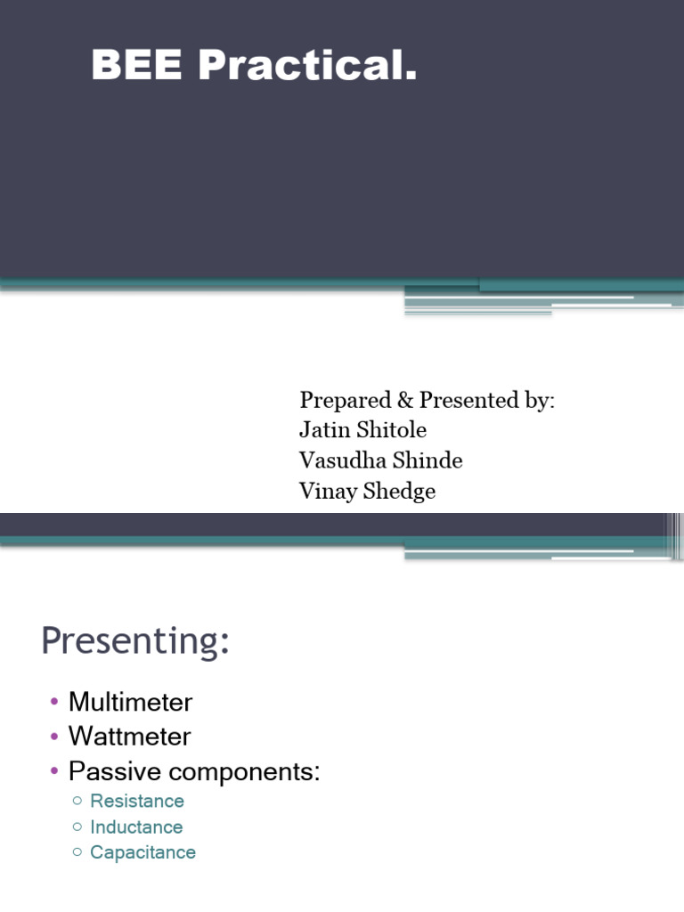 BEE Practical | PDF | Inductor | Capacitor