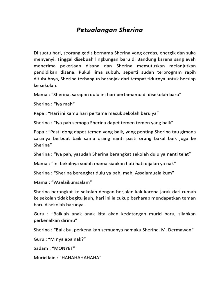 Drama Petualangan Sherina-1 | PDF