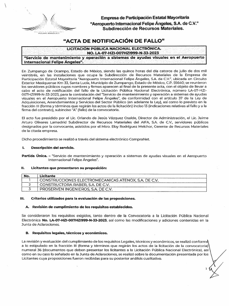 Acta de Fallo Ayudas Visuales | PDF