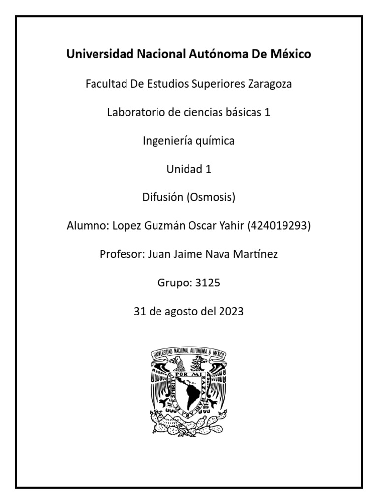 Reporte Exp 1 | PDF | Concentración | Química Física