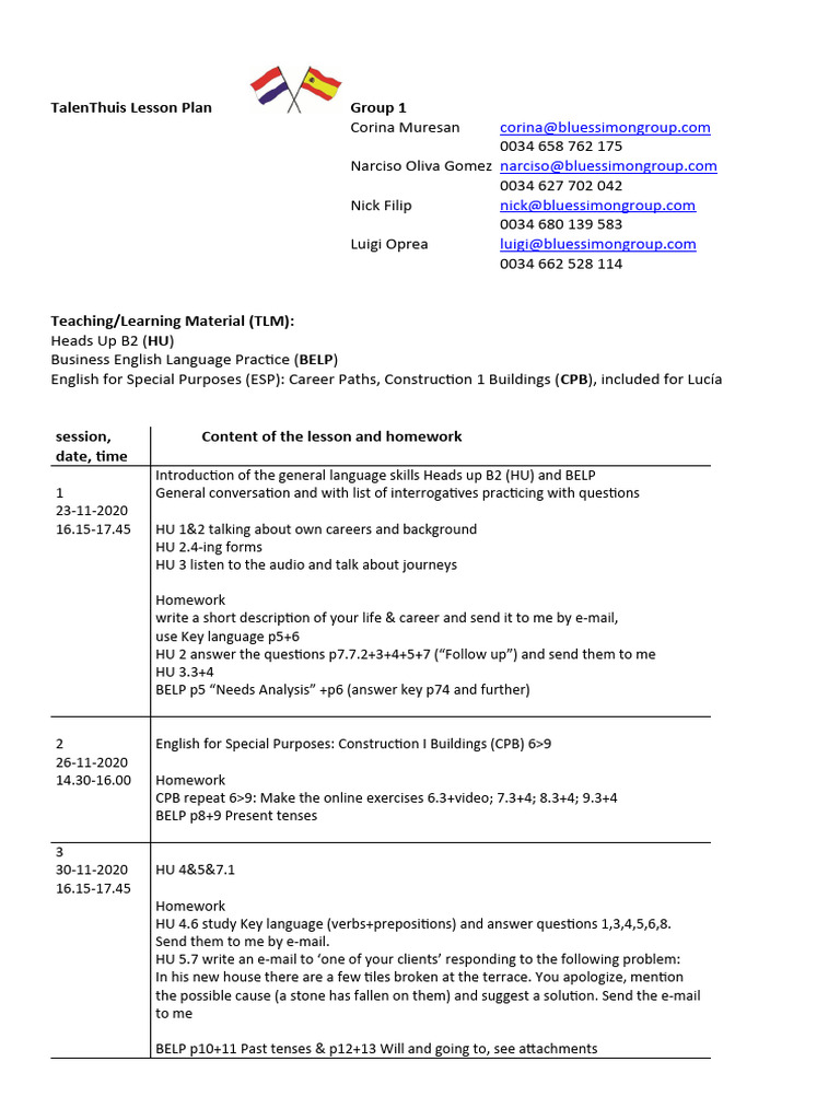 Lesson Plan Group 1 | PDF