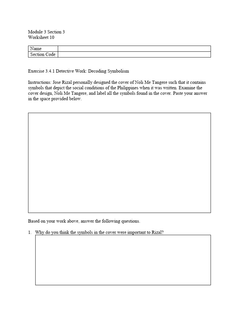 Worksheet 10 Module 3 Section 4 Pdf